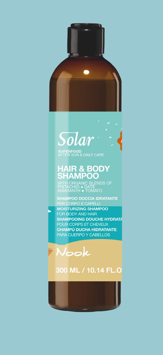 Nook Solar superfood hair and body shampoo 300 ml. vejl. 99 kr